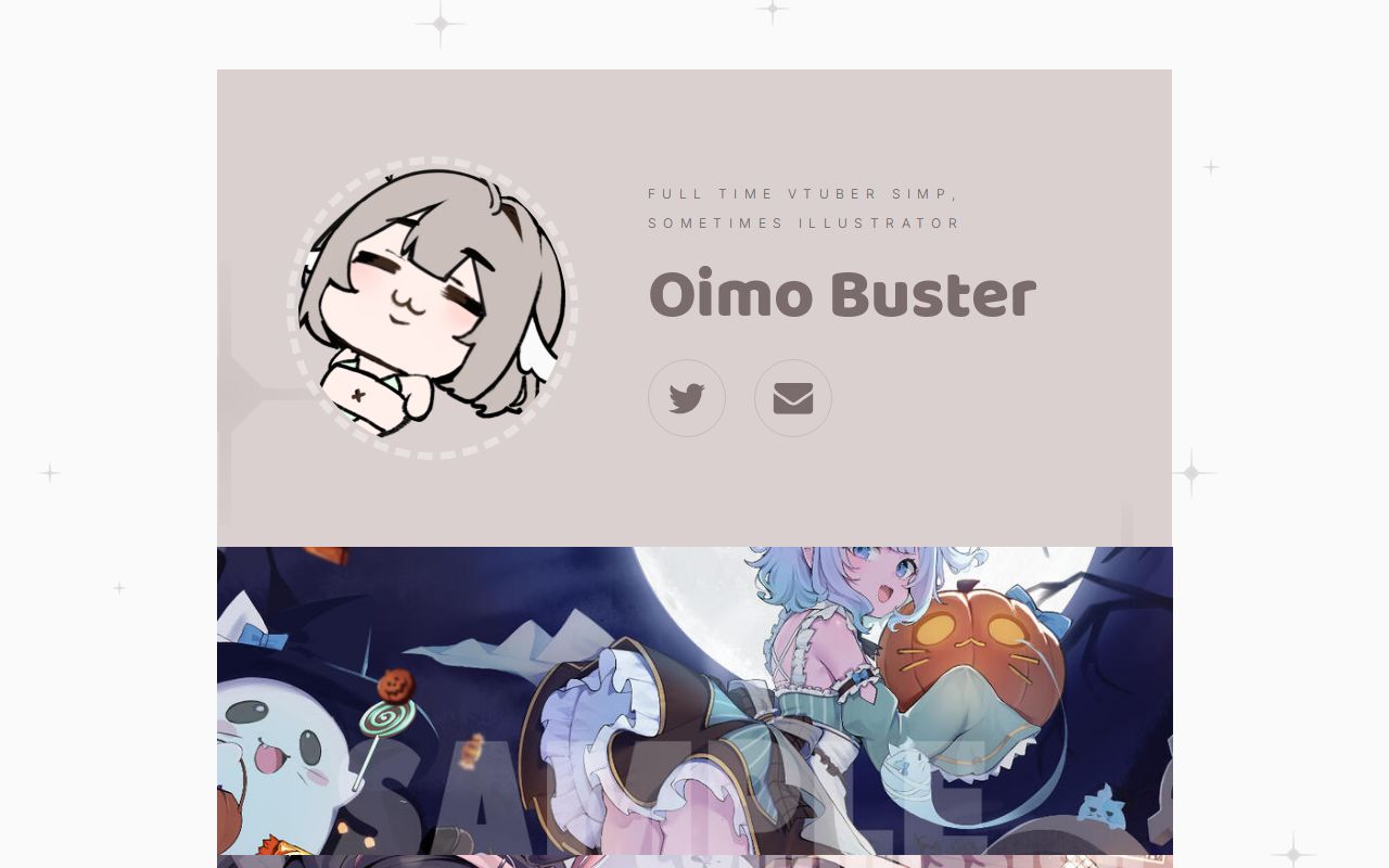 oimo buster portfolio page
